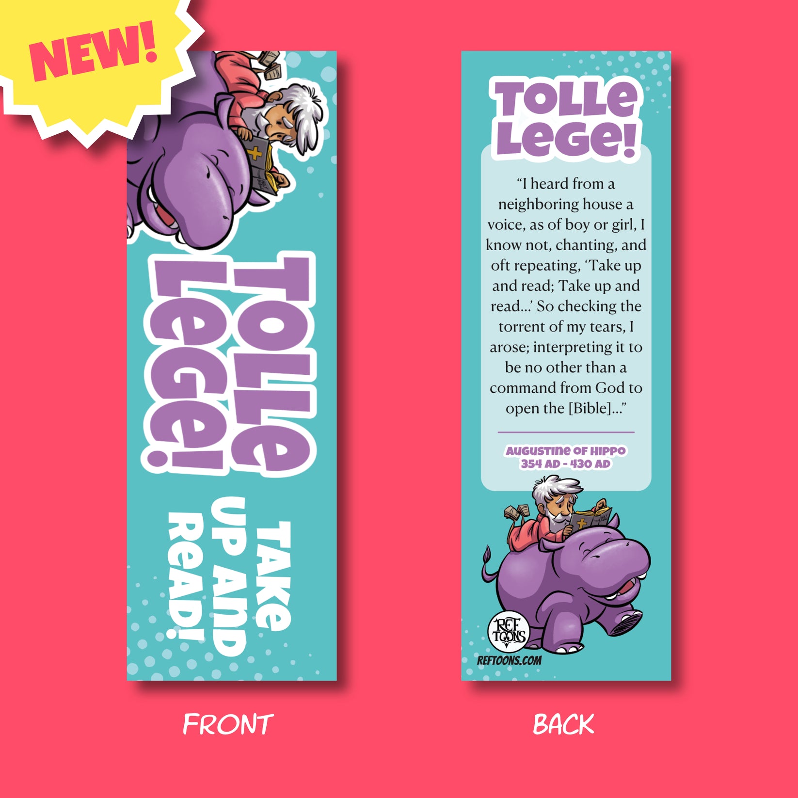 Augustine Tolle Lege Bookmark (10-Pack) – RefToons