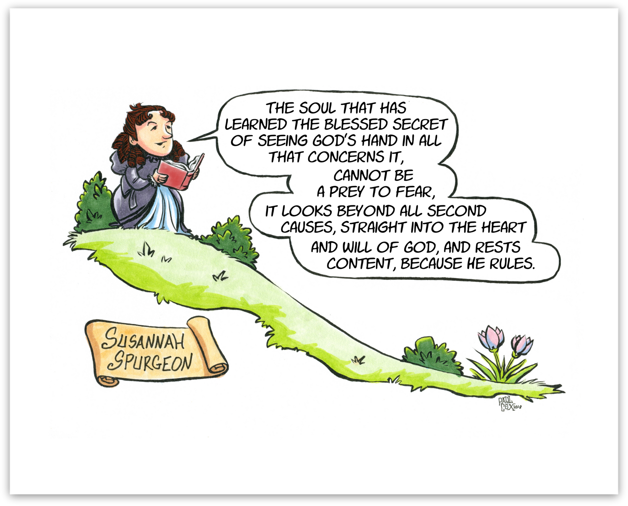 PRINT: Susannah Spurgeon - Contentment – RefToons